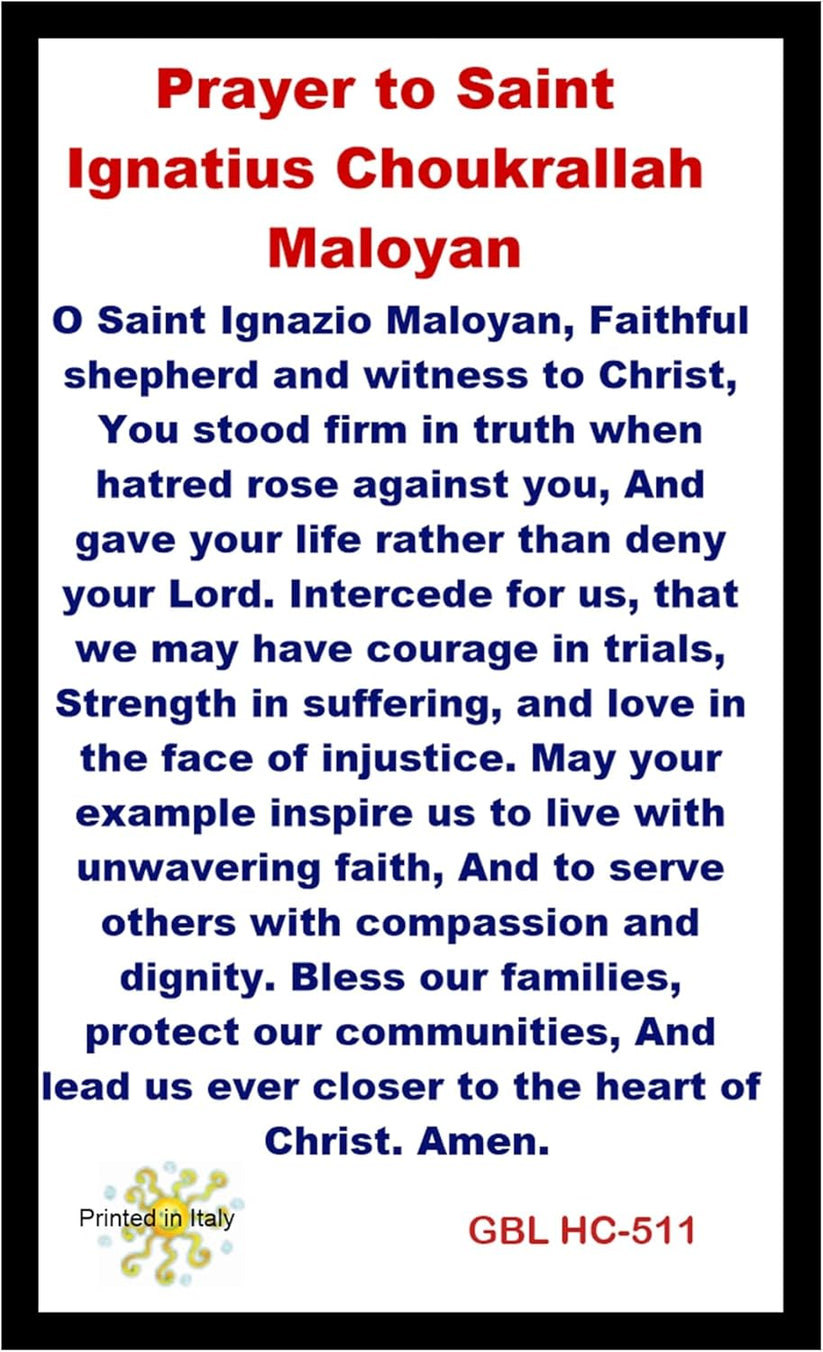 Saint Ignatius Choukrallah Maloyan Canonized on Oct 19 2025 Patron Sai ...