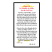 St Camillus of Lellis Blessed By His Holiness Laminated Holy Card ...